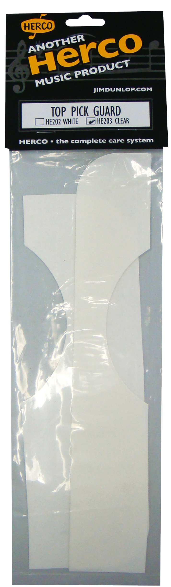 Herco HE203 Clear self adhesive tap plate set. – Guitar Woods